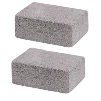 China Griddle Cleaning Brick Block Heavy Duty Grill Cleaning Stone 8x4x3.5 Inch Non Scratch Flat Top Seasoning Stone 3 Pack for sale