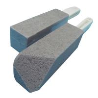 China Pumice Stone Scouring Stick with Handle 2 Pack for Toilet Bowl Ring Rust Stain Remover for sale