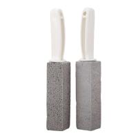 China Pumice Stone Scouring Stick with Handle 2 Pack for Toilet Bowl Ring Rust Stain Remover for sale