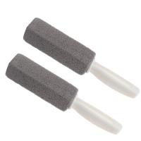 China Pumice Scouring Stick with Handle 2 Pack for Toilet Bowl Ring Rust Stain Removal for sale