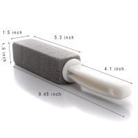 China Pumice Scouring Stick with Handle 2 Pack for Toilet Bowl Ring Rust Stain Removal for sale