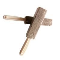 China Pumice Stone Toilet Cleaner with Handle Stick 2 Pack for Bath Bowl Stain Remover Porcelain Tile for sale