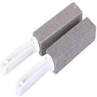 China Long Handle Pumice Stone for Toilet Bowl Stain Ring Cleaning 2 Pack Scouring Stick for sale