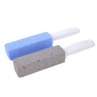 China Pumice Stone Toilet Cleaning Brush with Handle 2 Pack for Hard Water Stains Rust Removal for sale