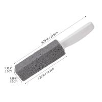 China Reusable Pumice Stone with Handle for Toilet Cleaning 30% Denser 2 Pack for sale