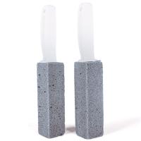 China Reusable Pumice Stone with Handle for Toilet Cleaning 30% Denser 2 Pack for sale