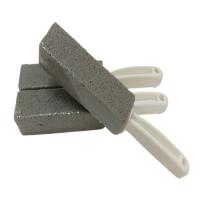 China Pumice Stone Toilet Cleaner with Handle Brush Stick 2 Pack for Hard Water Stains Limescale Rust Removal for sale