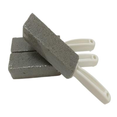 China Pumice Stone Toilet Cleaner with Handle Brush Stick 2 Pack for Hard Water Stains Limescale Rust Removal for sale