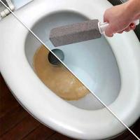 China Pumice Cleaning Stone Scouring Pad with Handle Toilet Bowl Cleaner Hard Water Ring Remover 2 Pack for sale