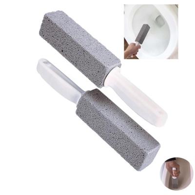 China Toilet Pumice Brush with Handle 2 Pack Durable Pumice Stone Cleaner for Rust Limescale for sale