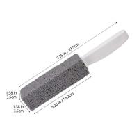 China Pumice Stone Toilet Bowl Cleaner Stick with Handle for Hard Water Rings and Limescale 2 Pack for sale