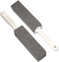China Pumice Toilet Cleaning Brush with Handle Hard Water Ring Limescale Remover 2 Pack for sale