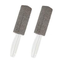 China Premium Pumice Stone Toilet Bowl Cleaner with Handle 2 Pack for Hard Water Stains for sale