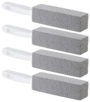 China Pumice Stone Stick with Handle 2 Pack Toilet Cleaning Tool Remove Hard Water Rings Rust Stains for sale