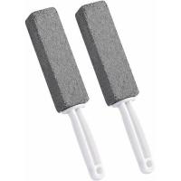 China Pumice Stick with Handle for Toilet Cleaning 2 Pack Removes Baked-on Food Grease Rust for sale