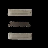 China 100pcs Platinum Coating Stainless Steel Half Single Edge Razor Blades 3x2x0.5in for Professional Barber Straight Razor for sale