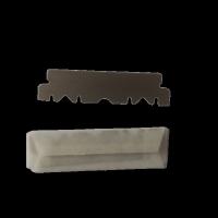 China 100pcs Platinum Coating Stainless Steel Half Single Edge Razor Blades 3x2x0.5in for Professional Barber Straight Razor for sale