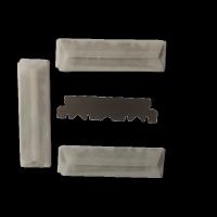 China 100pcs Platinum Coating Stainless Steel Half Single Edge Razor Blades 3x2x0.5in for Professional Barber Straight Razor for sale