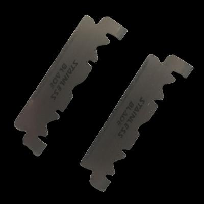 China Disposable Half Razor Blades 3x2x0.5 inch Stainless Steel Replaceable Blades for Razors for sale