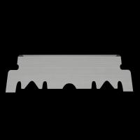 China Stainless Steel Single Edge Razor Blade 3x2x0.5 Inches Disposable Half Blade for Barber Shavette for sale