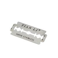 China Double Edge Safety Razor Blades 100 Pack Platinum Coated Stainless Steel Men Shaving for sale