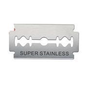 China Double Edge Safety Razor Blades 100 Pack Platinum Coated Stainless Steel Men Shaving for sale