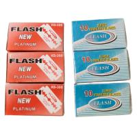 China Platinum Coated Double Edge Razor Blades 100 Pack Stainless Steel Safety Razor for sale