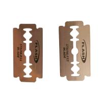 China Double Edge Safety Razor Blades 100 Pack Platinum Coated Stainless Steel Swedish Steel for Barber Shaving for sale