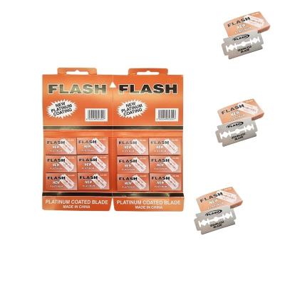 China Custom logo stainless steel double edge razor blade for sale
