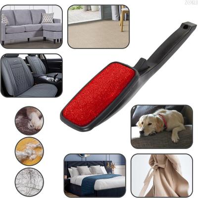 China Rotatable Pet Hair Lint Brush Remover Self Cleaning Reusable 10.75 Inch Dual Sided for sale