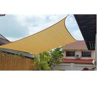 China Triangle Patio Column Sun Shade Sail Hdpe , Square Shape Sail 5x5x5m for sale