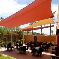 China Triangle Patio Column Sun Shade Sail Hdpe , Square Shape Sail 5x5x5m for sale