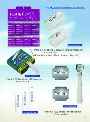 China Platinum Coated Stainless Steel Double Edge Razor Blades 100 Pack for Safety Razors for sale