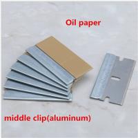 China Industrial Use Single Edge Blade 100 Pack Stainless Steel Platinum Coated for sale
