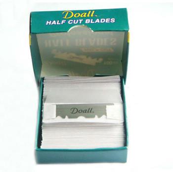 China Professional Stainless Steel Single Edge Barber Razor Blades 100 Pack Platinum Coated for sale
