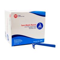 China Twin-Blade Disposable Razors, Blue 100/Box Medical Razor for sale