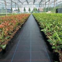 China PP PE UV 3% Weed Control Fabric 80g-150g Water Savings Woven Mat 1m-6m Width for sale
