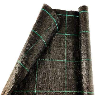 China PP Anti Weed Ground Cover Fabric 100g/m2 Weed Barrier Mat 1m x 50m Roll for sale
