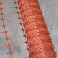 China Orange HDPE Plastic Snow Fence 1m x 50m UV Stabilized Warning Barrier Mesh for sale