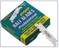 China Stainless Steel Single Edge Razor Blades 0.009 Inch Thick for Barber Shaving Use for sale