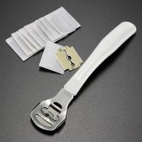 China Carbon Steel Foot Dead Skin Scraper Remover Pedicure Care Callus Corn Shaver Blades 10 Pcs for sale