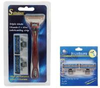 China 715 changeable head refills /cartridge triple blade system razor for sale