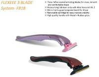 China F818 changeable head refills /cartridge triple blade system razor for sale