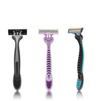 China 3 Blade Disposable Shaver Men Razor R319 Sweden Stainless Steel Fixed Head for sale