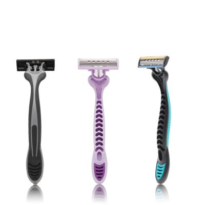 China 3 Blade Disposable Shaver Men Razor R319 Sweden Stainless Steel Fixed Head for sale