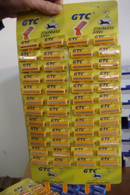 China GTC Disposable Razor Single Double Blade Stainless Steel HV700 40N for sale