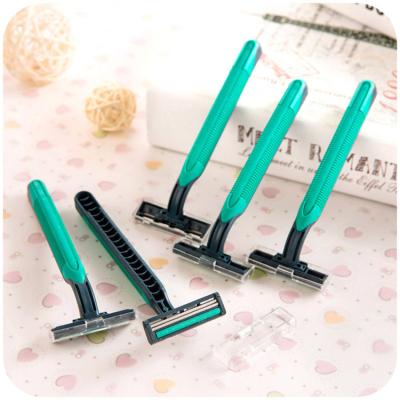 China Disposable Men Hotel Razor Two-Layer Stainless Steel Blade Manual Shaver 40N for sale