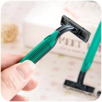 China Disposable Men Hotel Razor Two-Layer Stainless Steel Blade Manual Shaver 40N for sale