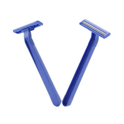 China Twin Blade Disposable Shaving Razor With Lube Strips for sale