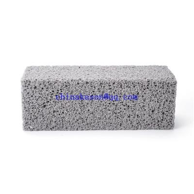 China Multi-Purpose Pumice Stone Cleaning Stick with Handle 10x7x4cm for Toilet Grill and Household Cleaning for sale